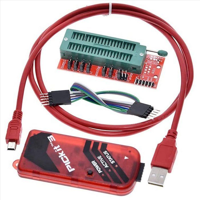 3X Programmeur PICKIT3 + PIC ICD2 Kit PIC Adaptateur de Programmation 2 ...