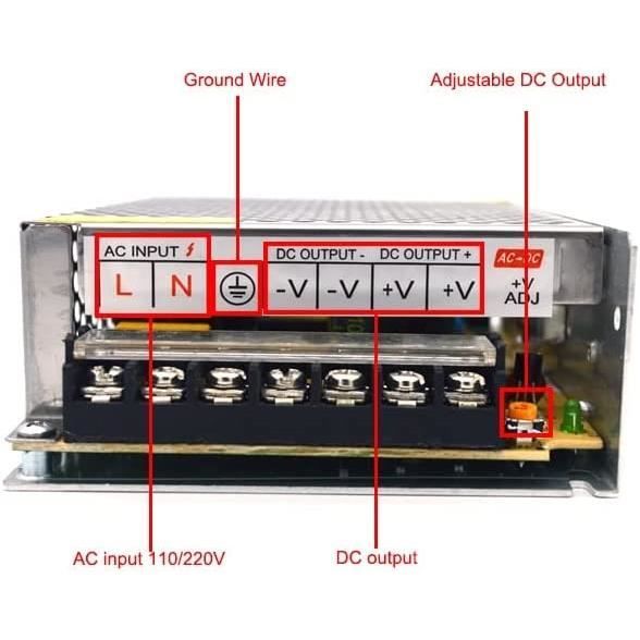 DC Source de Courant 5V 12V 36V Alimentation 3 6V 3A 5A 10A 20A ...