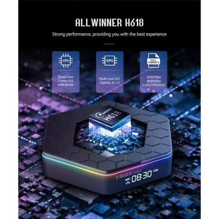 2go16go nouveauté Boîte de télévision intelligente Smart TV BOX ...