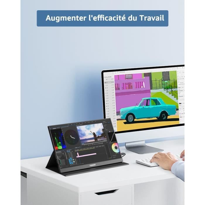 Écran Portable - Yodoit - 17,3 pouces - 1920 x 1080 FHD - IPS - USB ...