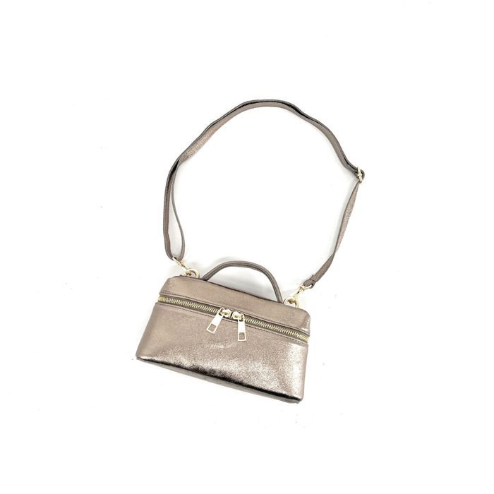 Sac à main en cuir irisé MICA Champagne Champagne - Cdiscount Bagagerie ...