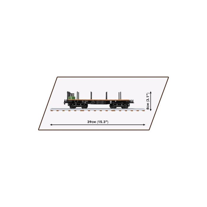 Modèle réduit - COBI - 6284 - Wagon de transport - 424 pièces - 1:35 ...