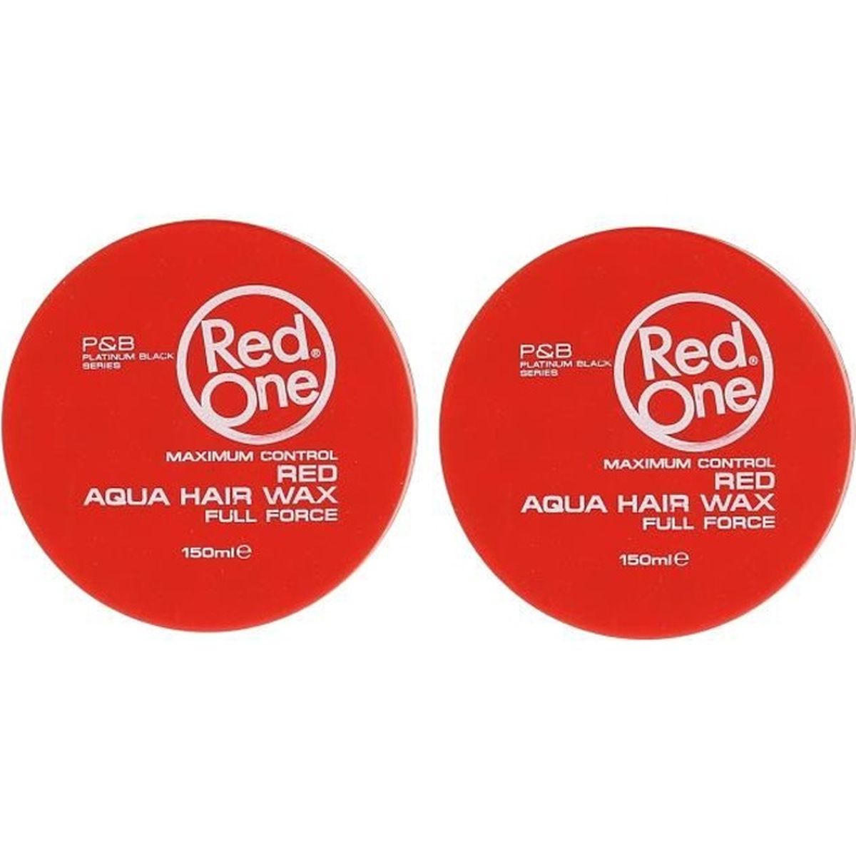 RED ONE Lot de 2 CIRE COIFFANTE PUISSANCE MAXIMALE Aqua hair wax full ...
