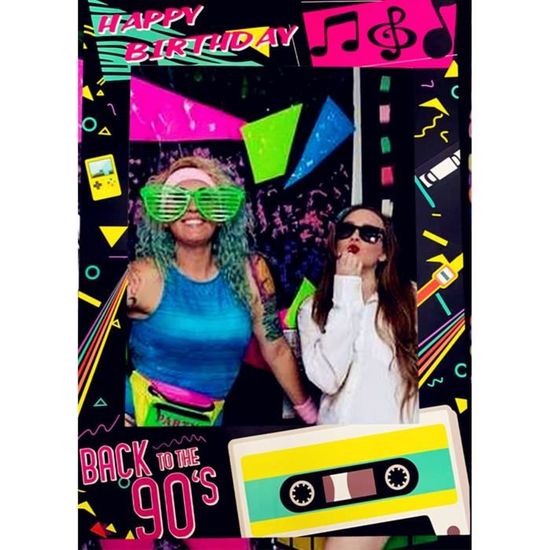 90s Photo Booth Frame 90s Photo Booth Props Back to 90s Decorations 90s ...