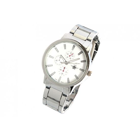 Montre-Michael John-Bracelet Montre Homme Argent Chronographe Metal ...