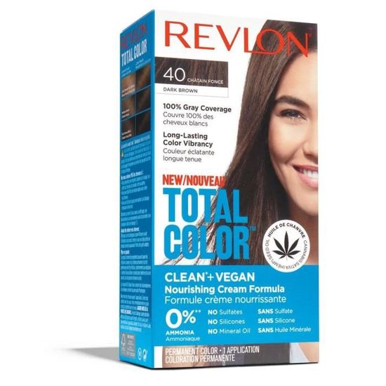 Revlon Total Color Coloration Permanente N°40 Dark Brown - Cdiscount Au ...