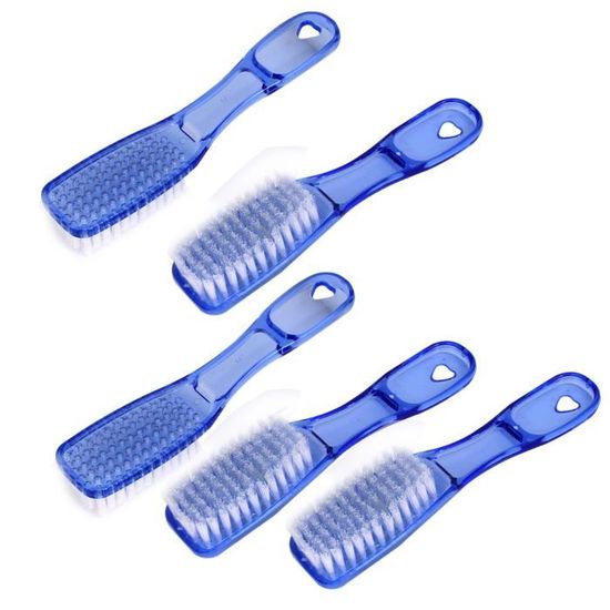 Poignée plastique ménage lave-Tool Vêtements Chaussures Bleu 5 PCS ...