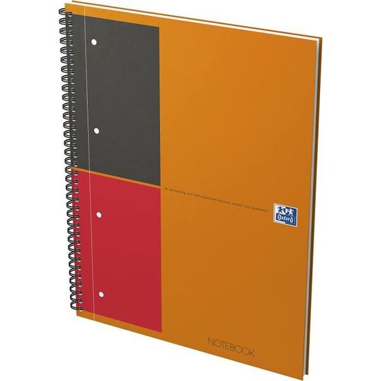 OXFORD Cahier International Notebook A4+ Ligné 6mm 160 Pages Reliure ...