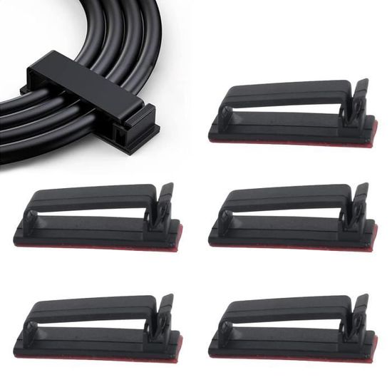 50Pcs Clips De Câble Adhésifs, Clips Câbles Adhésifs Rangement De ...