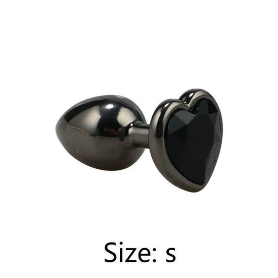 PLUG,Black-S--Perles anales S-M-L en cristal, bijoux'amour, Plug Anal, stimulateur de jouets ...