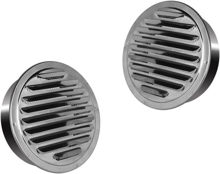 2 Pièces Grille Aeration 100Mm, Grille De Protection Avec Filet Anti ...