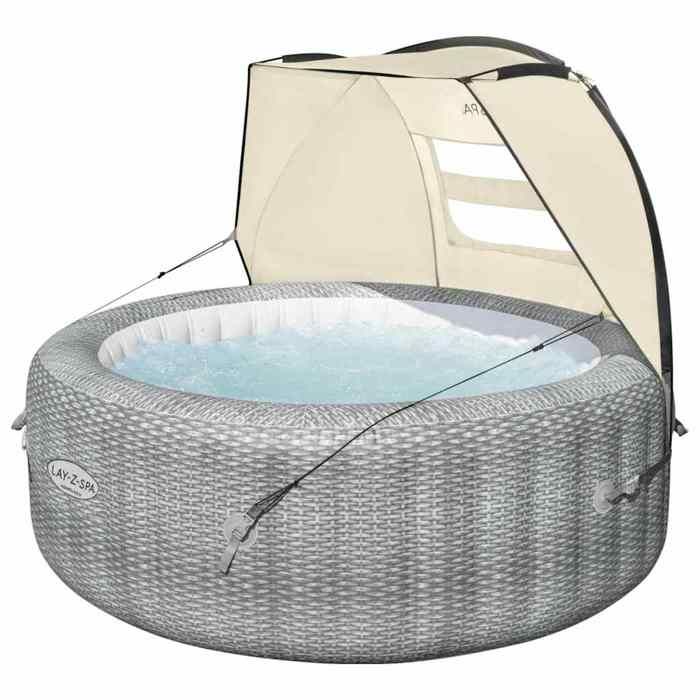 BONNIE® Bestway Auvent de spa Lay-Z-Spa 183x94x109 cm EU663119 ...