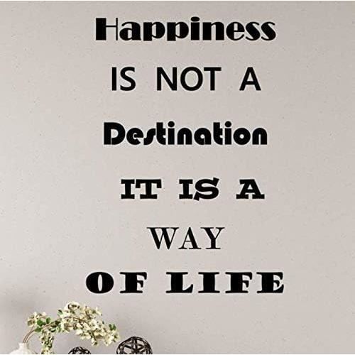 Sticker Mural En Vinyle Autocollant Motivation Citation Mot Bonheur Pas ...
