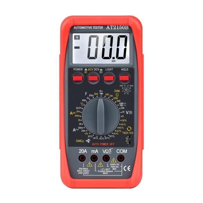 Multimeter Multimètre Numérique Intelligent 1999 Compteurs Lcd ...