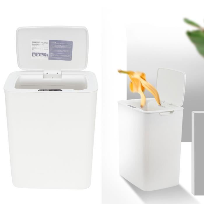 LAN Poubelle Intelligente Touchless Smart Trash Can, 14L Home Infrared ...