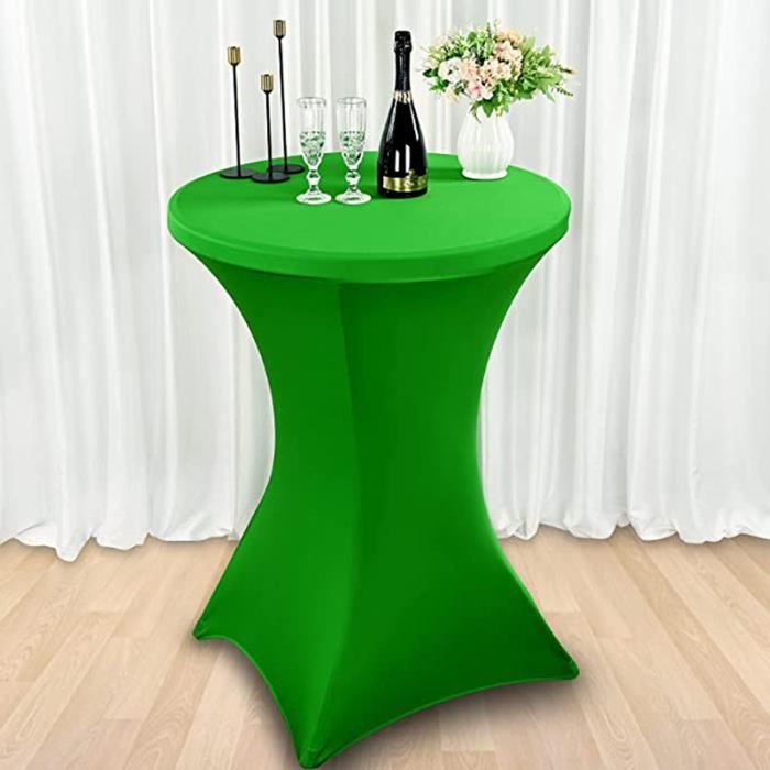 Couverture de table de cocktail Nappe ronde pour fête de mariage DJ Bar ...