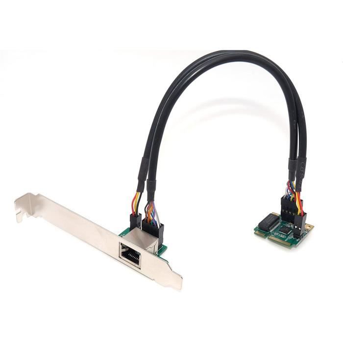 Carte Reseau - Limics24 - District Réseau Mini Pci Express 1 Port Rj45 ...