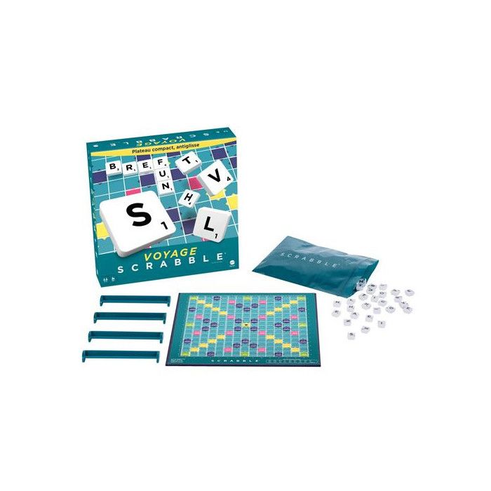 Jeu de lettres Mattel Scrabble de voyage - Cdiscount Jeux - Jouets