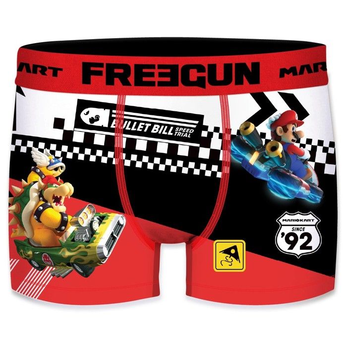 FREEGUN Boxer Homme Mario, Bowser, Caleçon Homme, MARIO KART ...