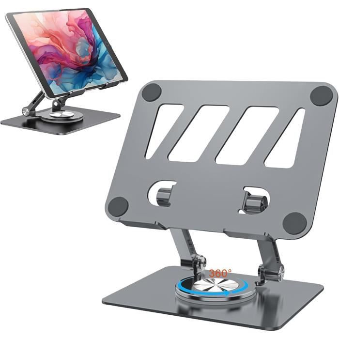 Support Tablette,Support De Tablette Bureau Avec Base Rotative À 360 ...