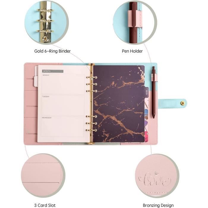 Rubywoo Cuir Régénéré Journal De Voyage Composition Carnet Filofax ...