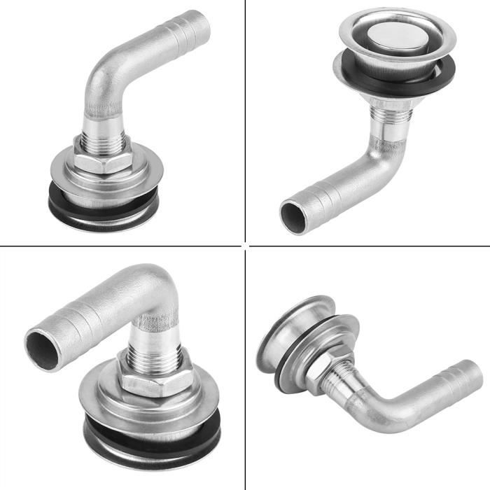 Ashata 90°Évent réservoir carburant bateau en inox marin 5/8 ...