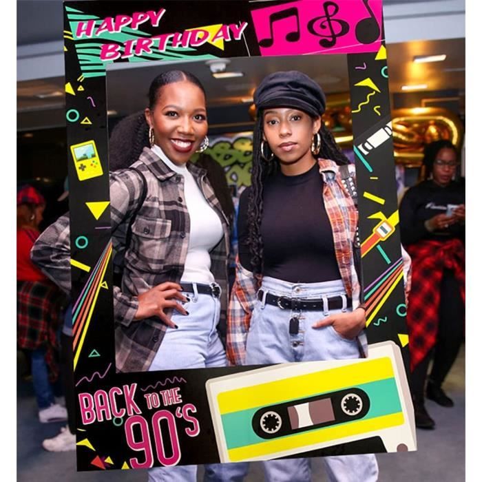 90s Photo Booth Frame 90s Photo Booth Props Back to 90s Decorations 90s ...