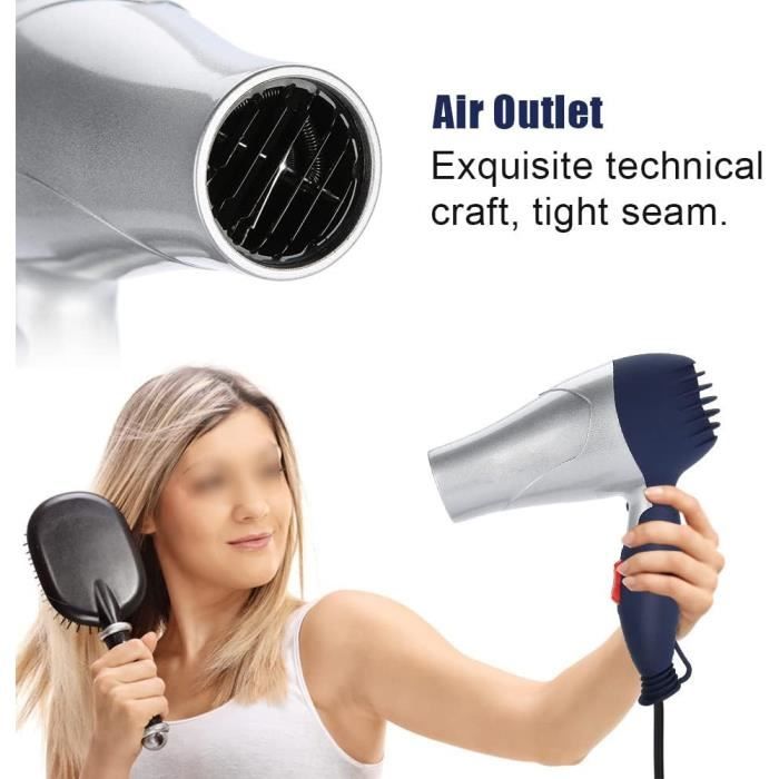 Mini Sèche-cheveux, 1500 W, Léger, Réglable, 2 Vitesses, Avec Poignée ...