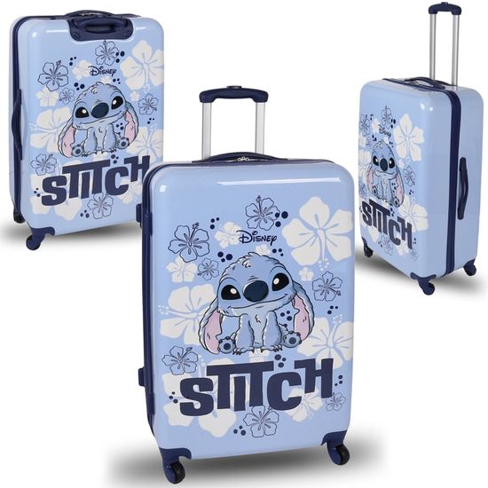DISNEY Stitch Valise rigide, valise à roulettes, bagages À L'AVION