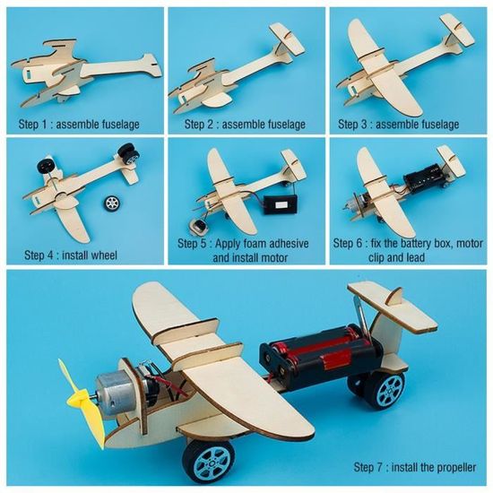 Atyhao Planeur d’assemblage de jouets Planeur de Bricolage pour Enfants ...