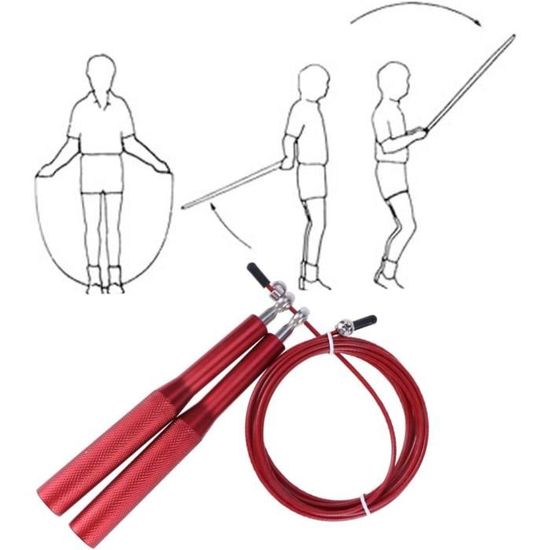 2 Pièces Corde À Sauter Réglable Cordes À Sauter Pour Le Fitness Câble ...