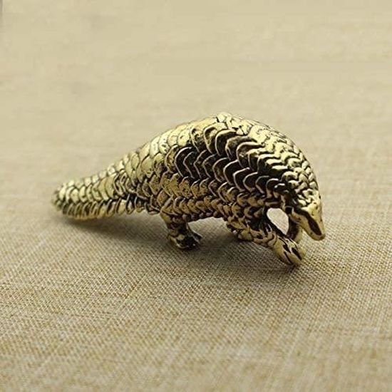 Bronze Antique Mini Pangolin Statue Miniatures Figurines De Collection ...