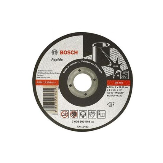 BOSCH Meule assiette au carbure de tungstène - Grain fin - Plat Ø 115 ...