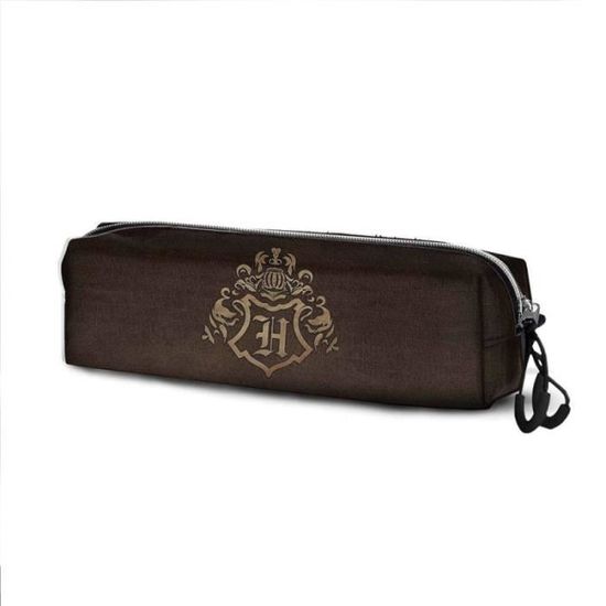 Trousse Harry Potter Blason Poudlard Marron Et Bronze Unique