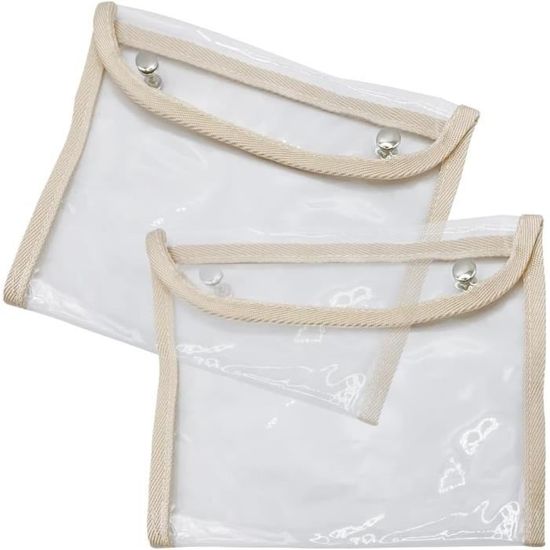 2 Pièces Trousse Transparente,Trousse De Toilette Transparente,Trousses ...