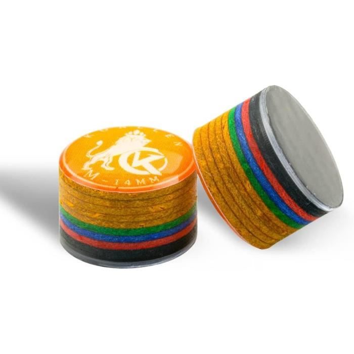 Pointe de Billard Arc-en-Ciel avec Pointe de Queue de Billard Transparente SX-SS-S-M-MH-H 11 mm ...