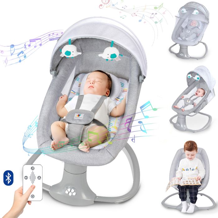 Balancelle Bébé Électrique 3 en 1 avec Télécommande - Transat ...