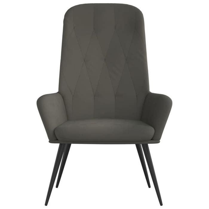 Fauteuil relax - LEMON - contemporain - Gris foncé Velours S311 ...