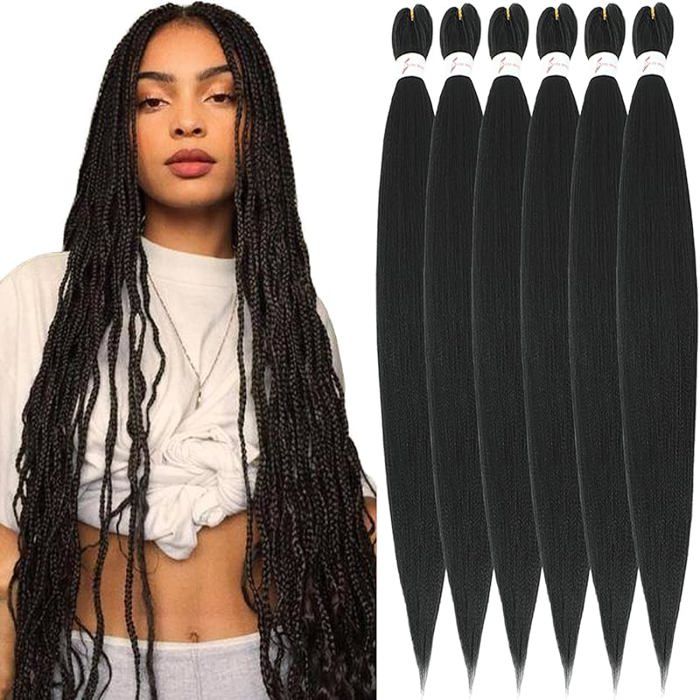 Long Braids Meches Cheveux pour Tresses Africaine pour Femme 36 Pouces ...