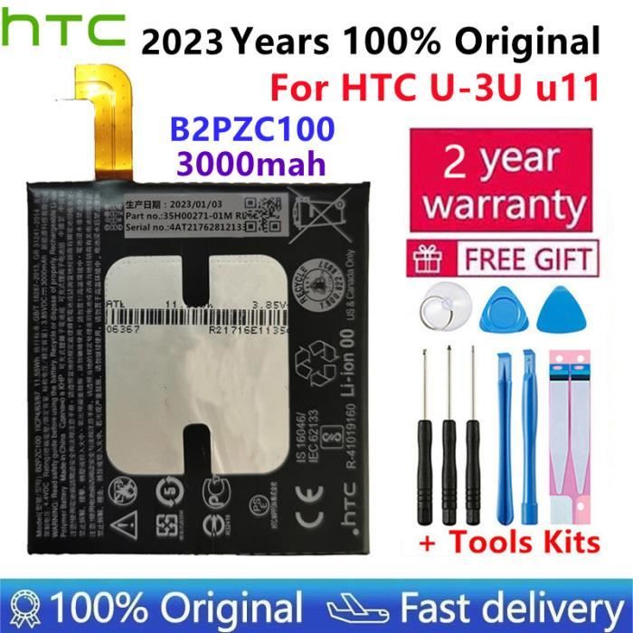 Batterie Li-ion De Remplacement Pour Htc 2022 U11, 100% 3000, U-3u Mah ...