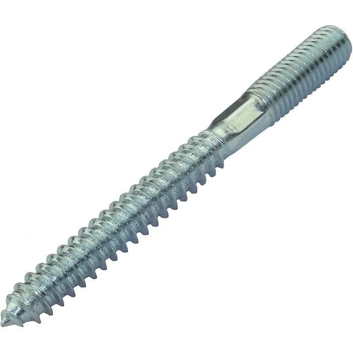 Aerzetix Lot de 10 Vis à Double Filetage Goujon Patte à Vis Métal-Bois ...