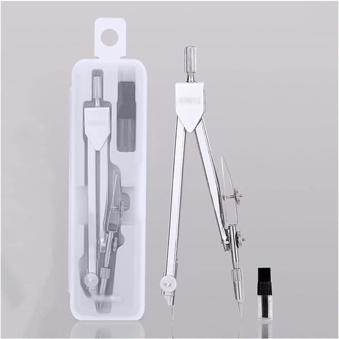 Compas de Mesure Kit de géométrie mathématiques Boussole en métal avec ...