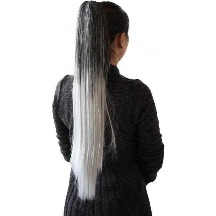 Queue De Cheval D'Extension De Cheveux Queue De Cheval Chaleur Lisse ...