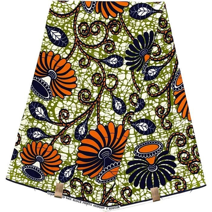Wax Pagne Tissu Africain HITARGET 6 Yards COTON - Cdiscount Beaux-Arts ...