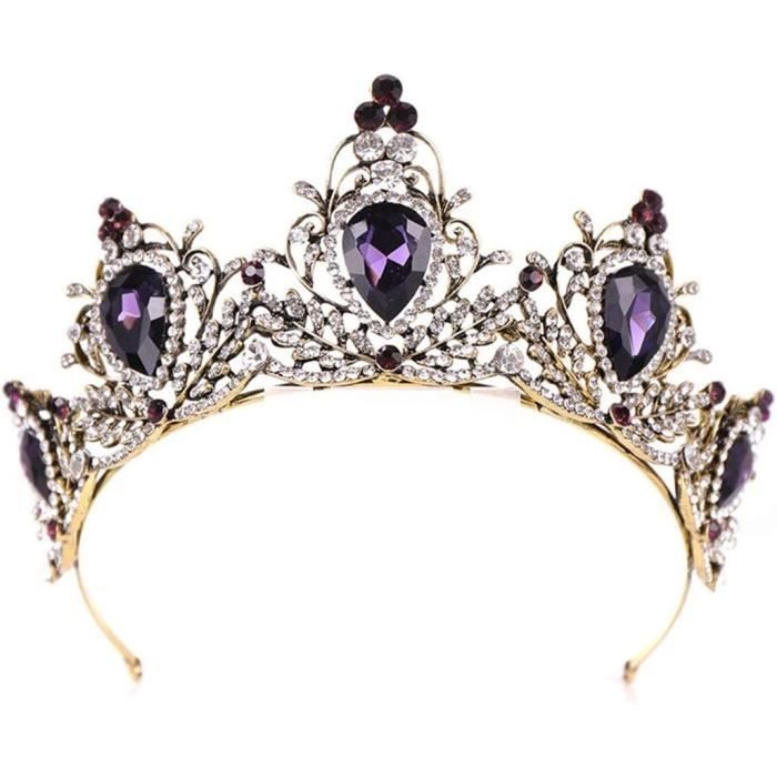 Couronne Coiffe de Mariage Couronne Noire Baroque Couronne Vintage ...
