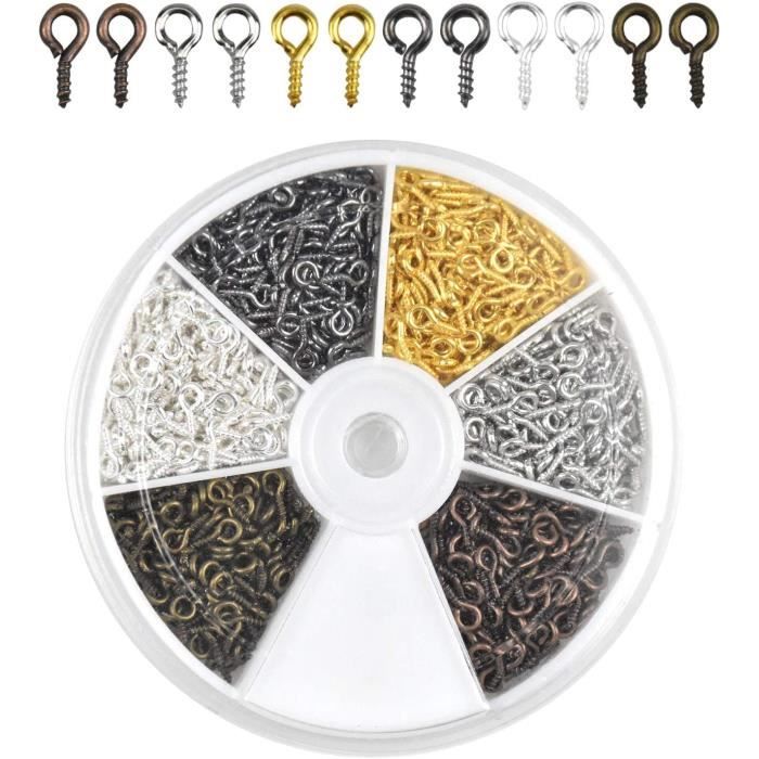 Boite Rangement Vis avec Vis à Oeil,Petit Crochet Vis Piton à Visser ...