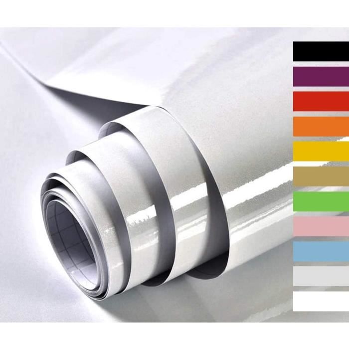 Papier Adhesif pour Meubles Cuisine Porte Mur Stickers Meuble Vinyle ...