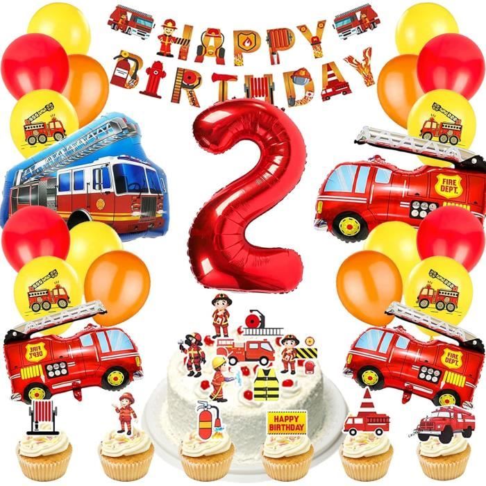 Décoration Anniversaire Pompier 2, Pompiers Décoration D'Anniversaire ...