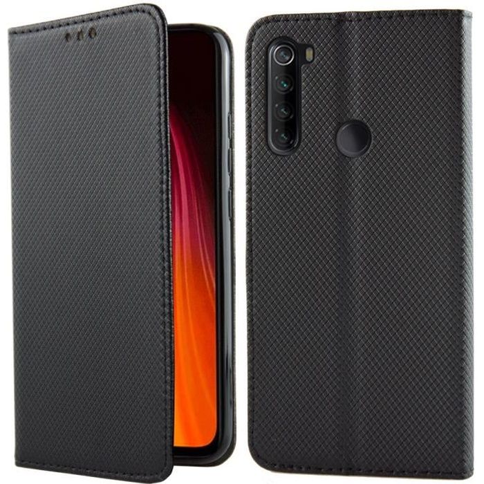 Coque Xiaomi Redmi Note 8 Housse Etui Magnétique - Noir - AVSCASE ...