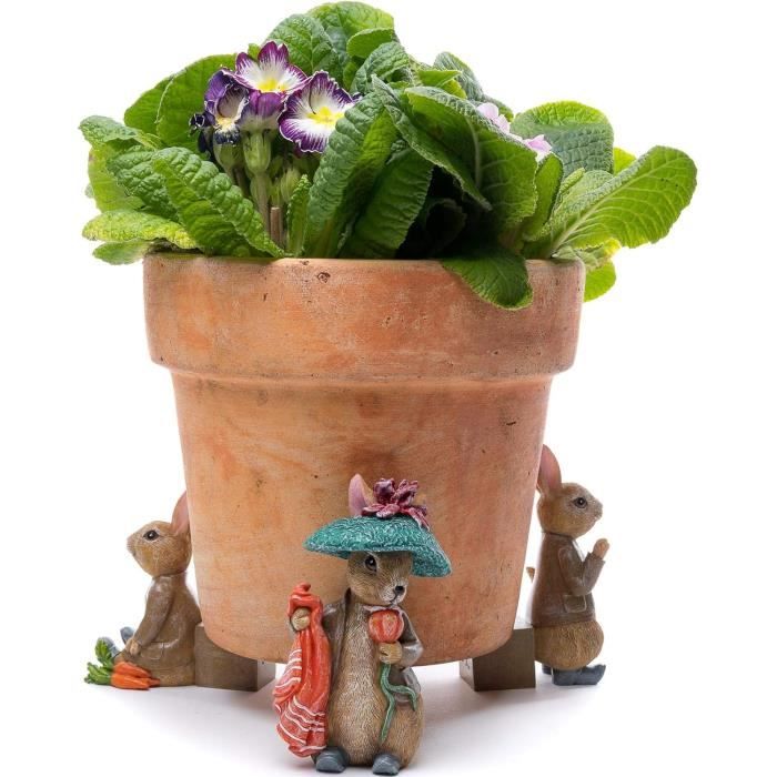 Beatrix Potter Lot De 3 Figurines De Lapin Benjamin Pour Pot De Fleurs ...